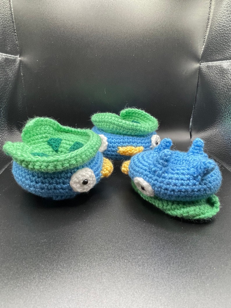 Lotad Pokemon Cute Crochet Donut Trio Stack - Etsy