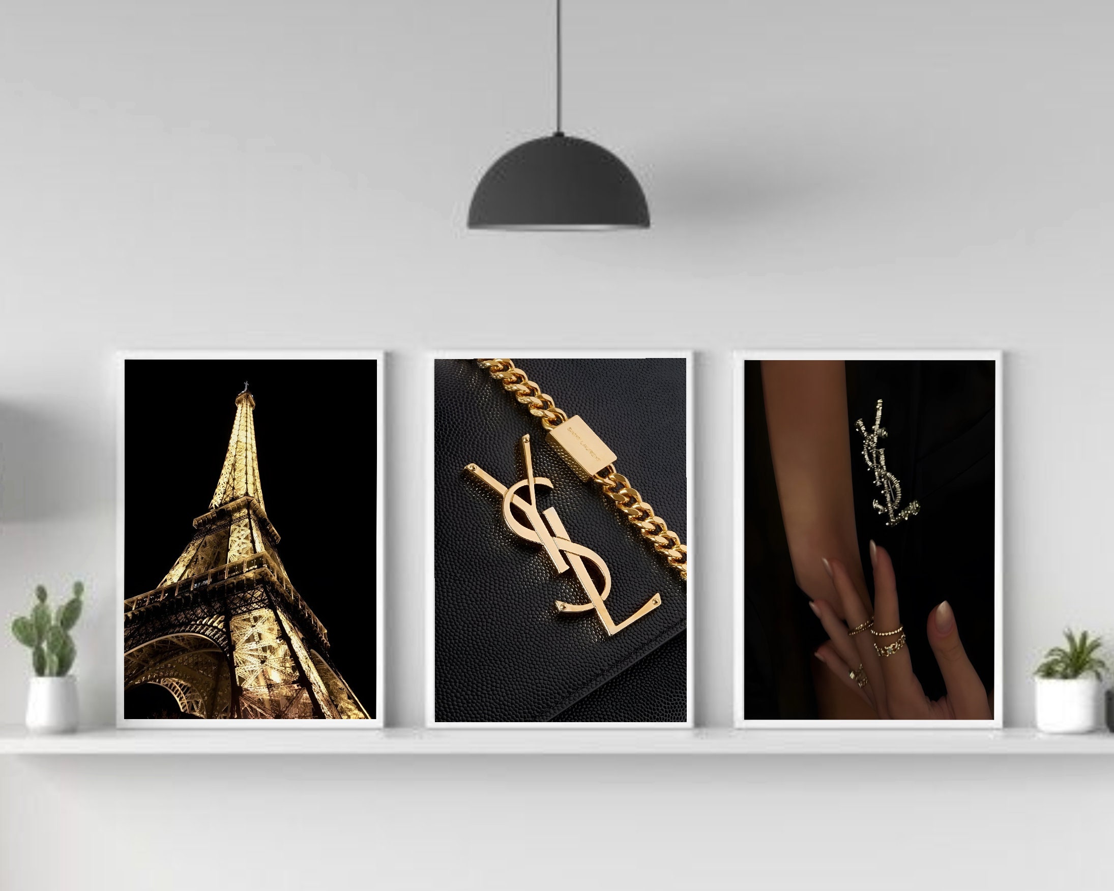 Set of 3 Luxury Perfume Posters, Perfume Print , Fashion Art Print ...