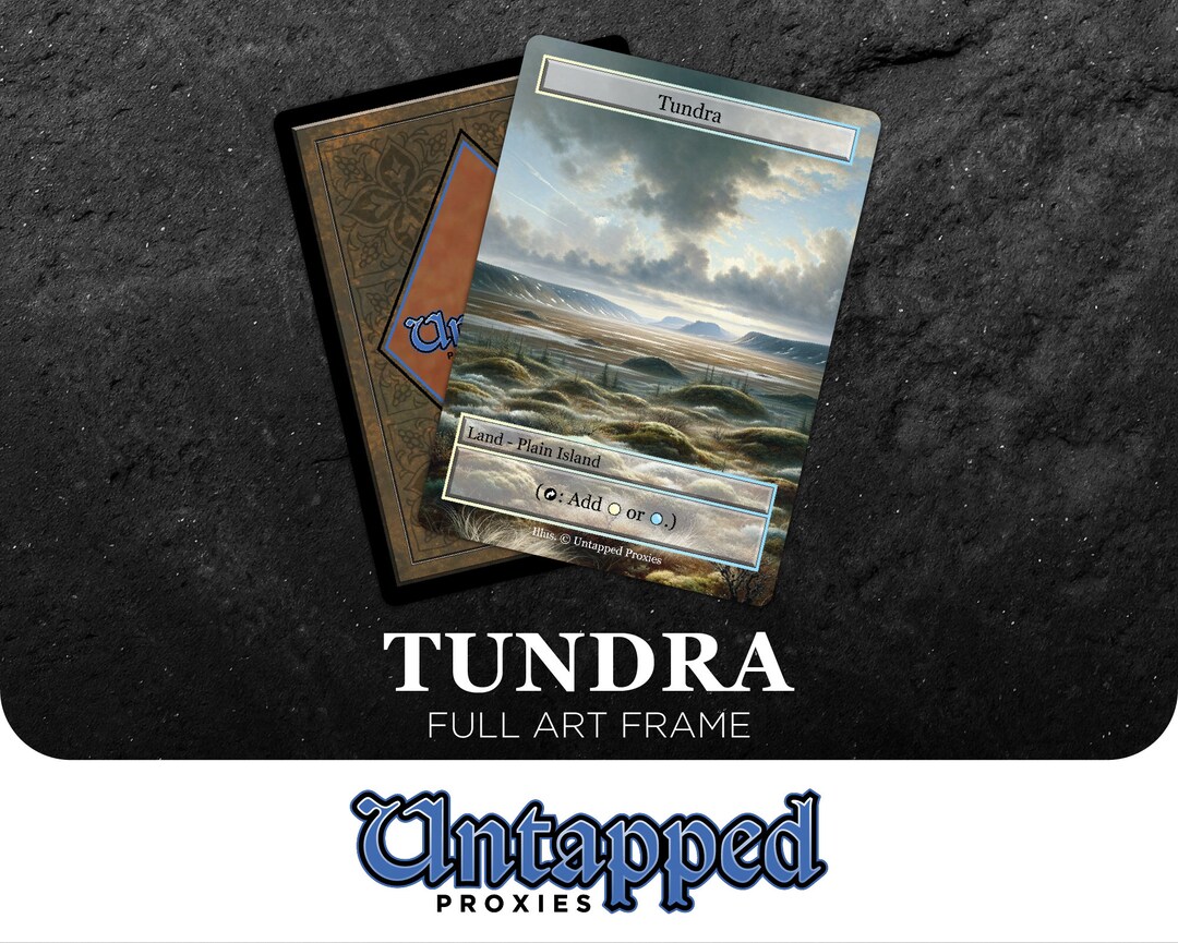 Tundra Full Art Frame MTG Proxy Altered Art 63mmx88mm - Etsy