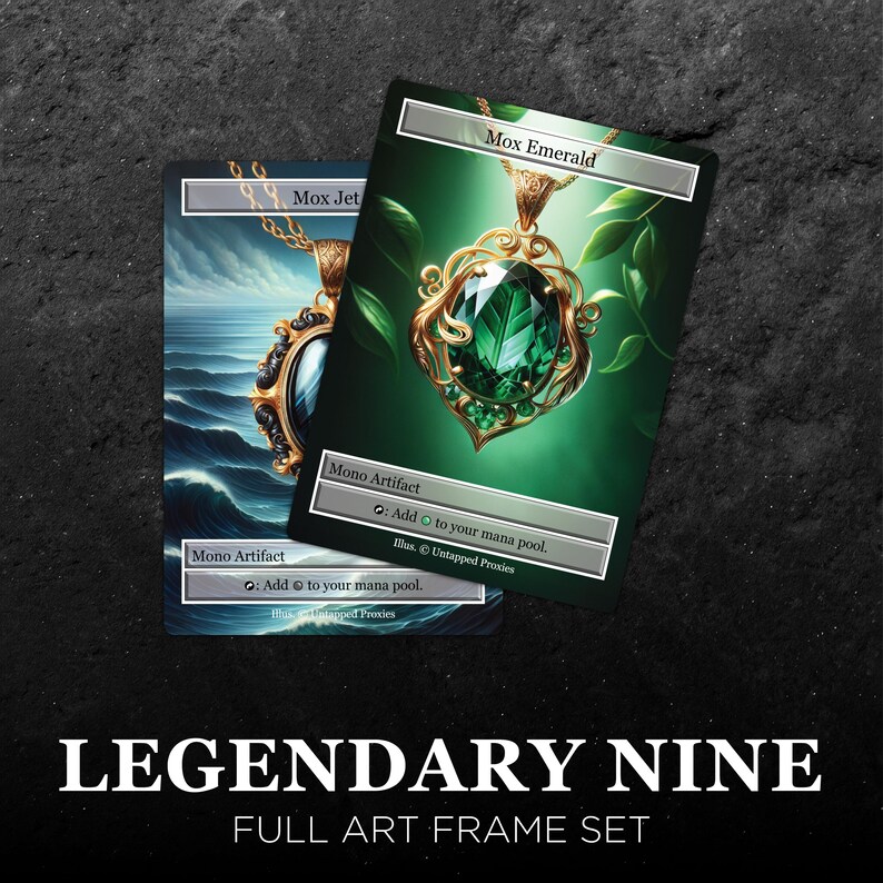 Full Art Frame Legendary Nine - Complete Set, Custom Cards, Proxy ...