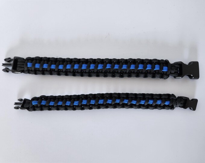 Thin Blue Line Apple Watch Band, Police Watch Band, Faux Leather Watch ...