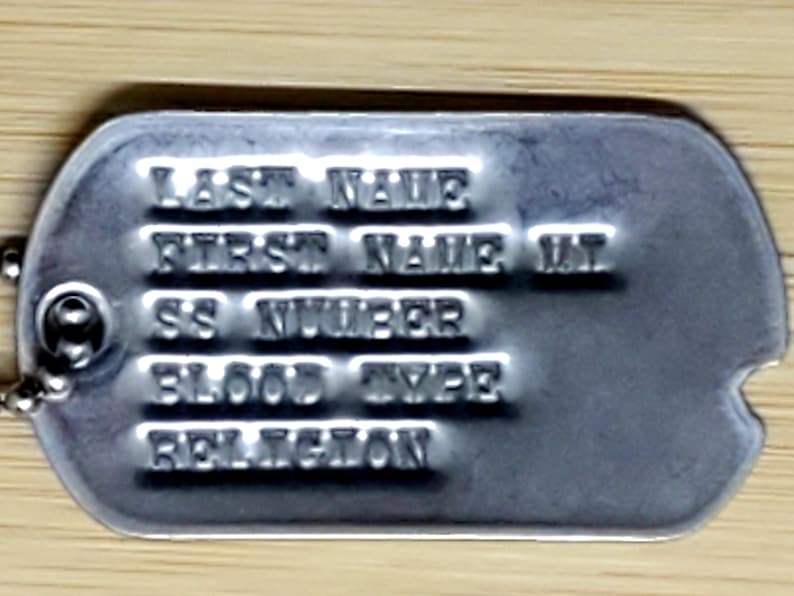 WWII Style Notched Military GI Dog Tags - Etsy