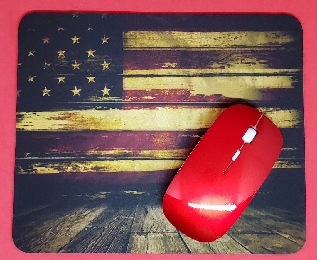 Distressed American Flag Sublimated Mouse Pad Patriotic - Etsy