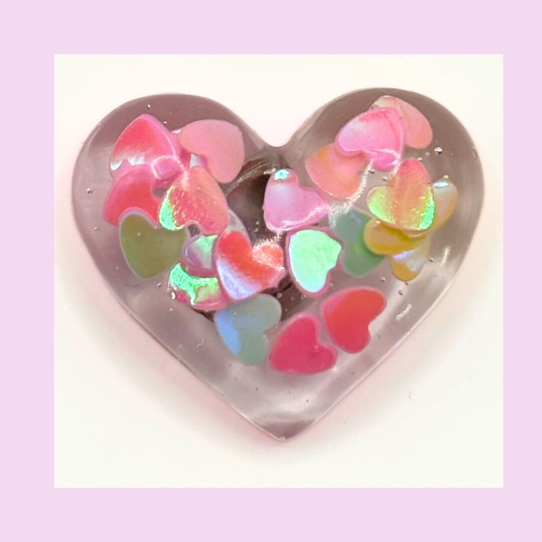 Mini Heart Shaped Fridge Magnets, Heart Magnetic Decorations, Love ...