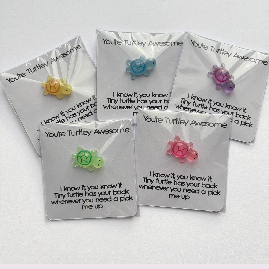 Glow in the Dark Turtle Pocket Hug Cute Sentimental Keepsake Gift ...
