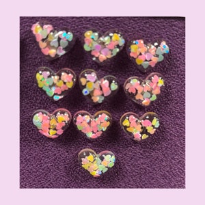 Mini Heart Shaped Fridge Magnets, Heart Magnetic Decorations, Love ...