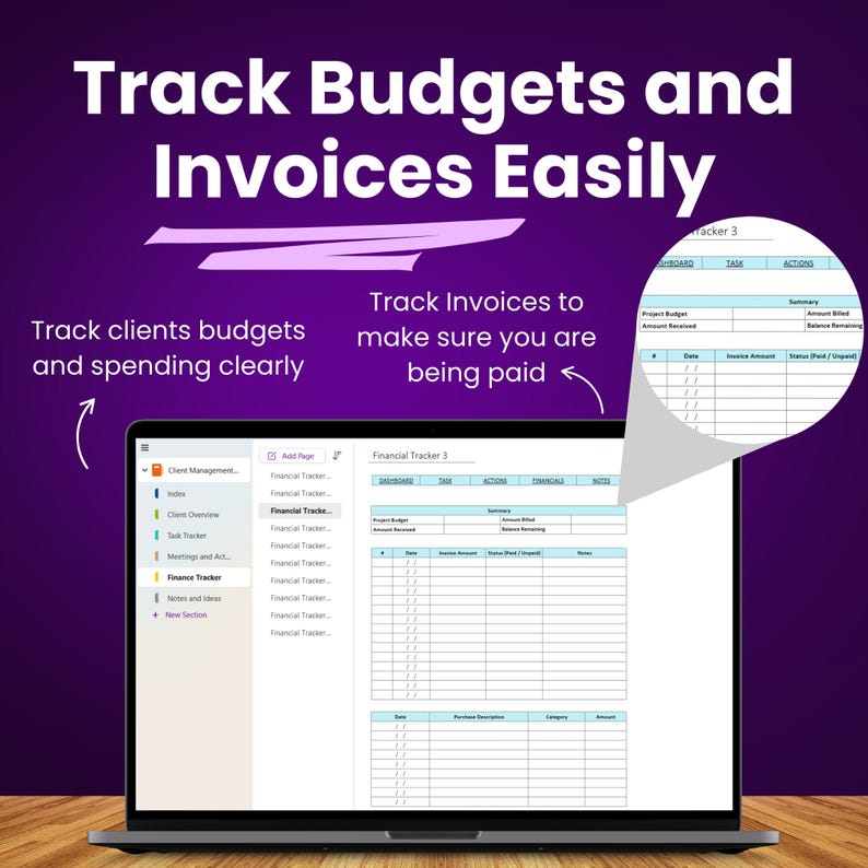 Onenote Client Management Templates Bundle | Client Management ...