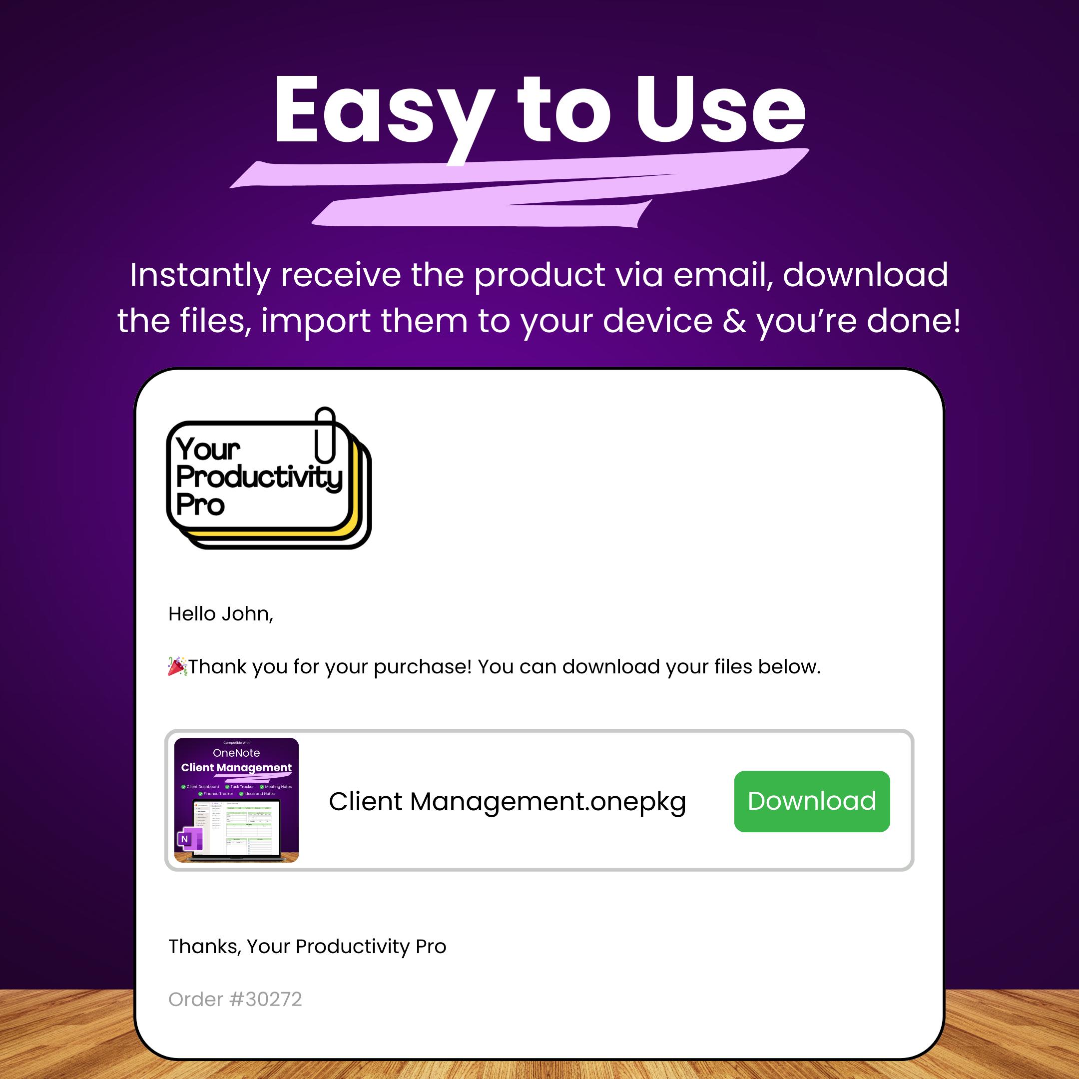Onenote Client Management Templates Bundle | Client Management ...