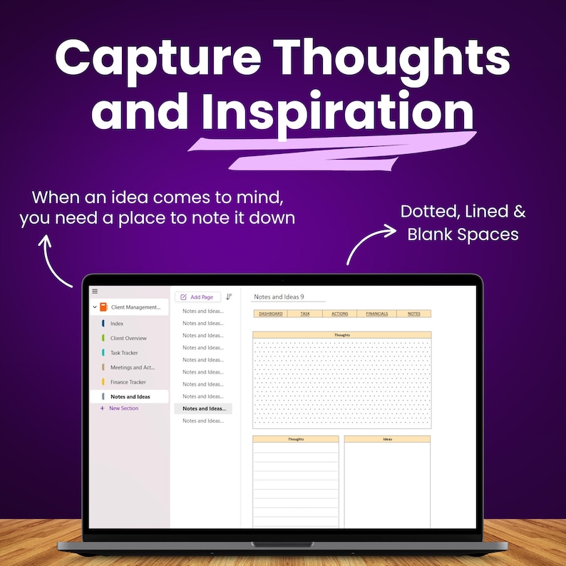 Onenote Client Management Templates Bundle | Client Management ...