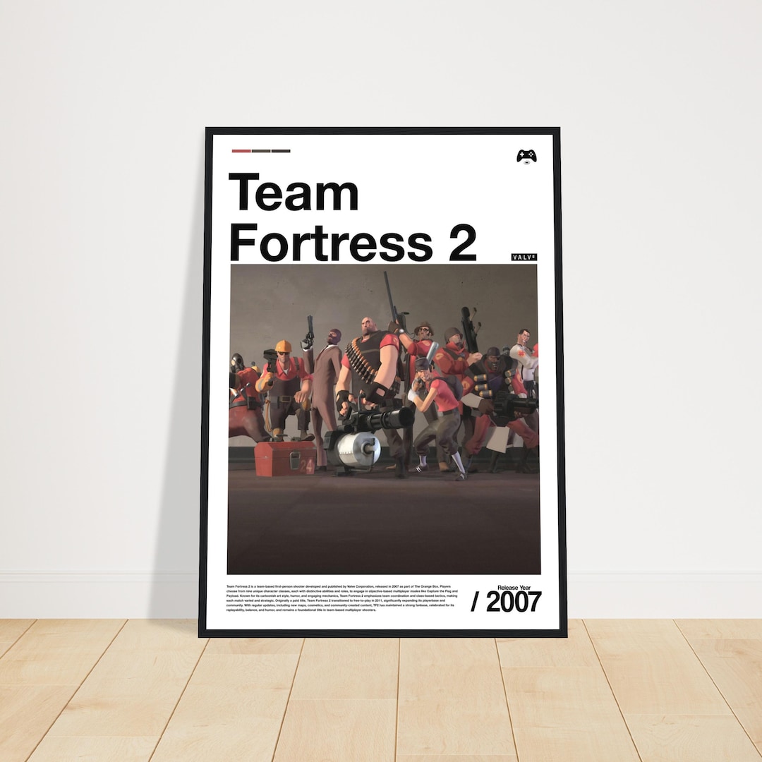 Team Fortress 2 Poster, Team Fortress 2 Print, Gaming Room Poster ...