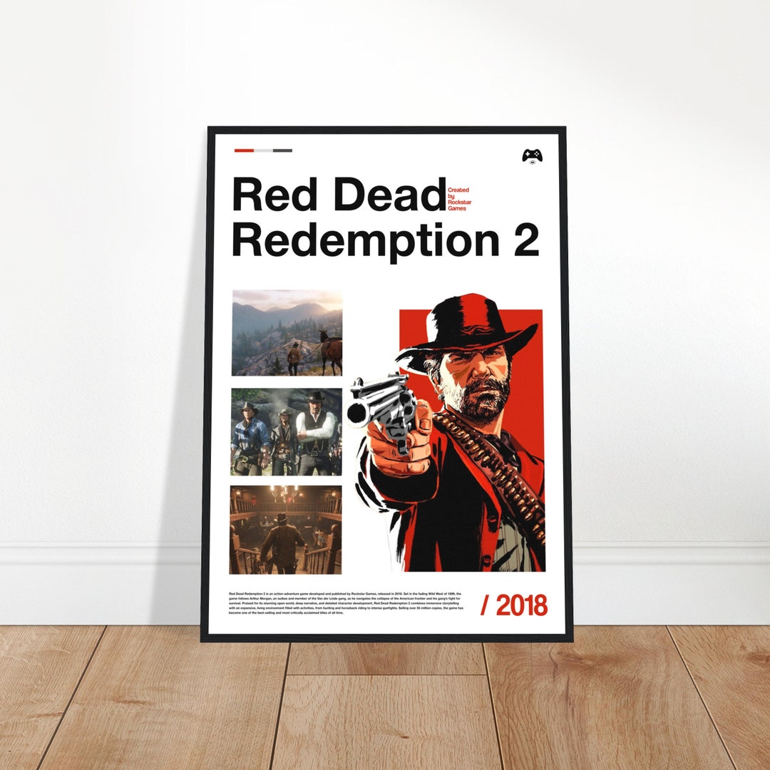 Red Dead Redemption 2 Gaming Poster, RDR2 Gaming Poster, Red Dead ...