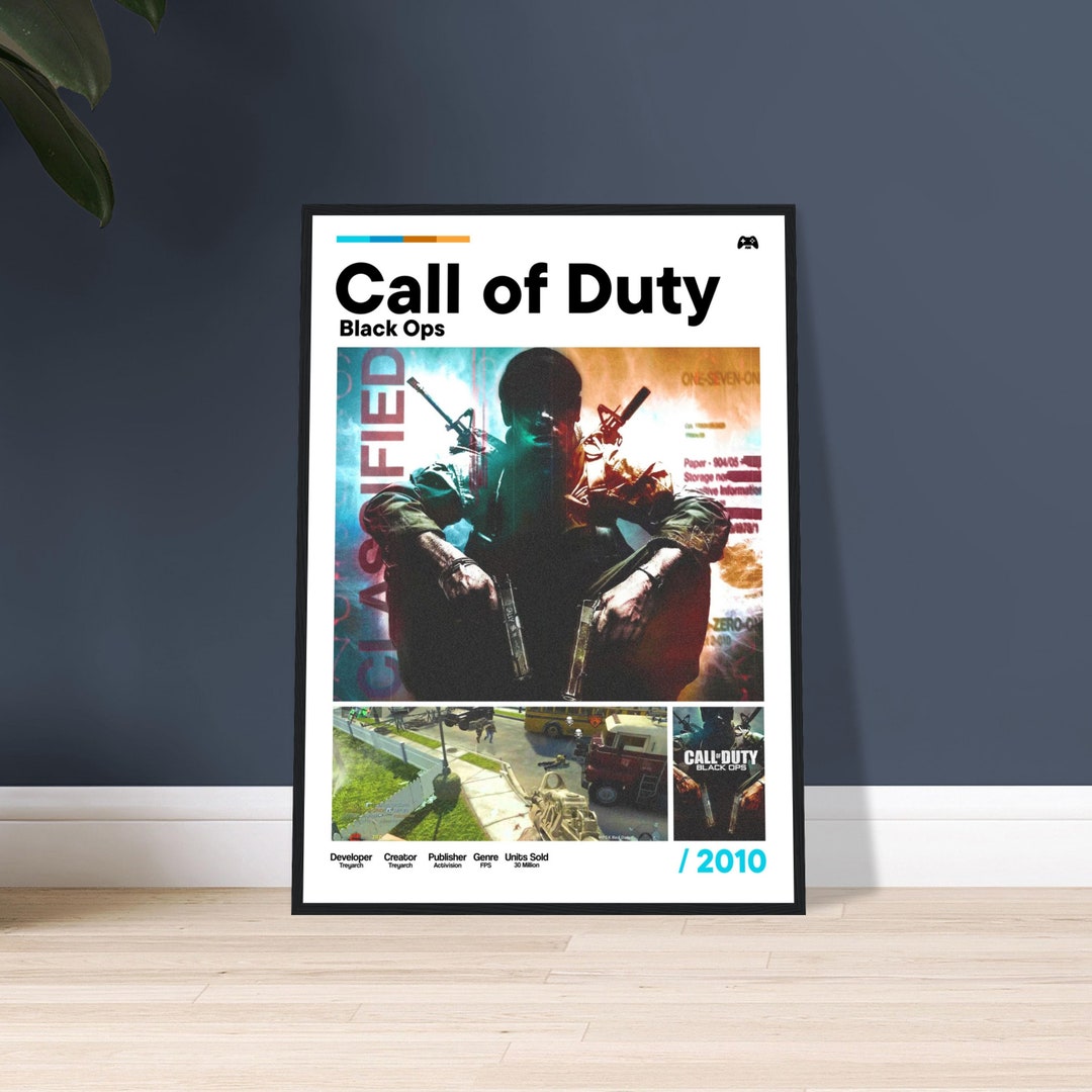 Black Ops 1 Gaming Poster, B01 Gaming Poster, Call of Duty Gaming ...