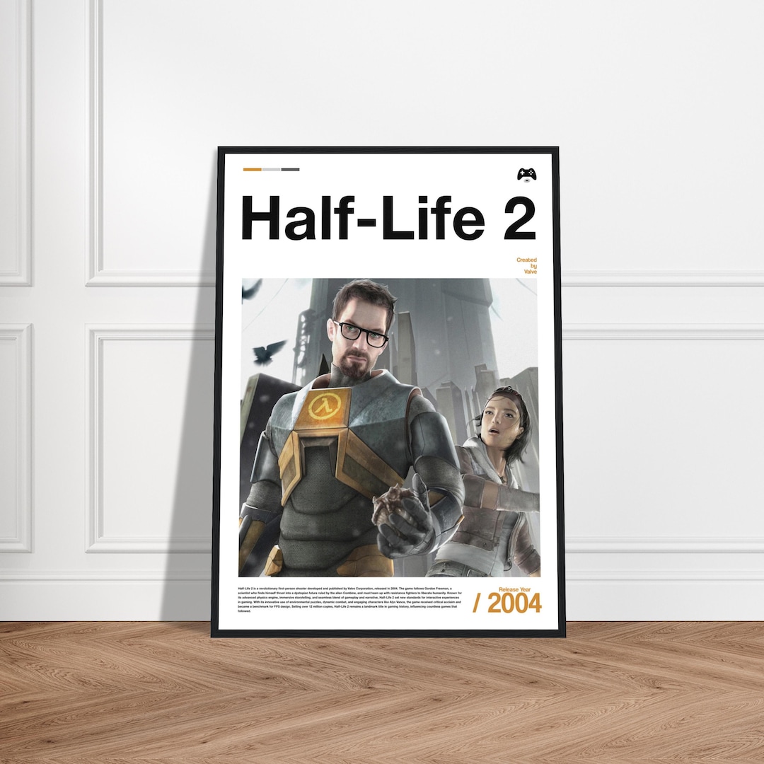 Half-life 2 Gaming Poster, Half-life 2 Print, Wall Art, Gamer Wall Art ...