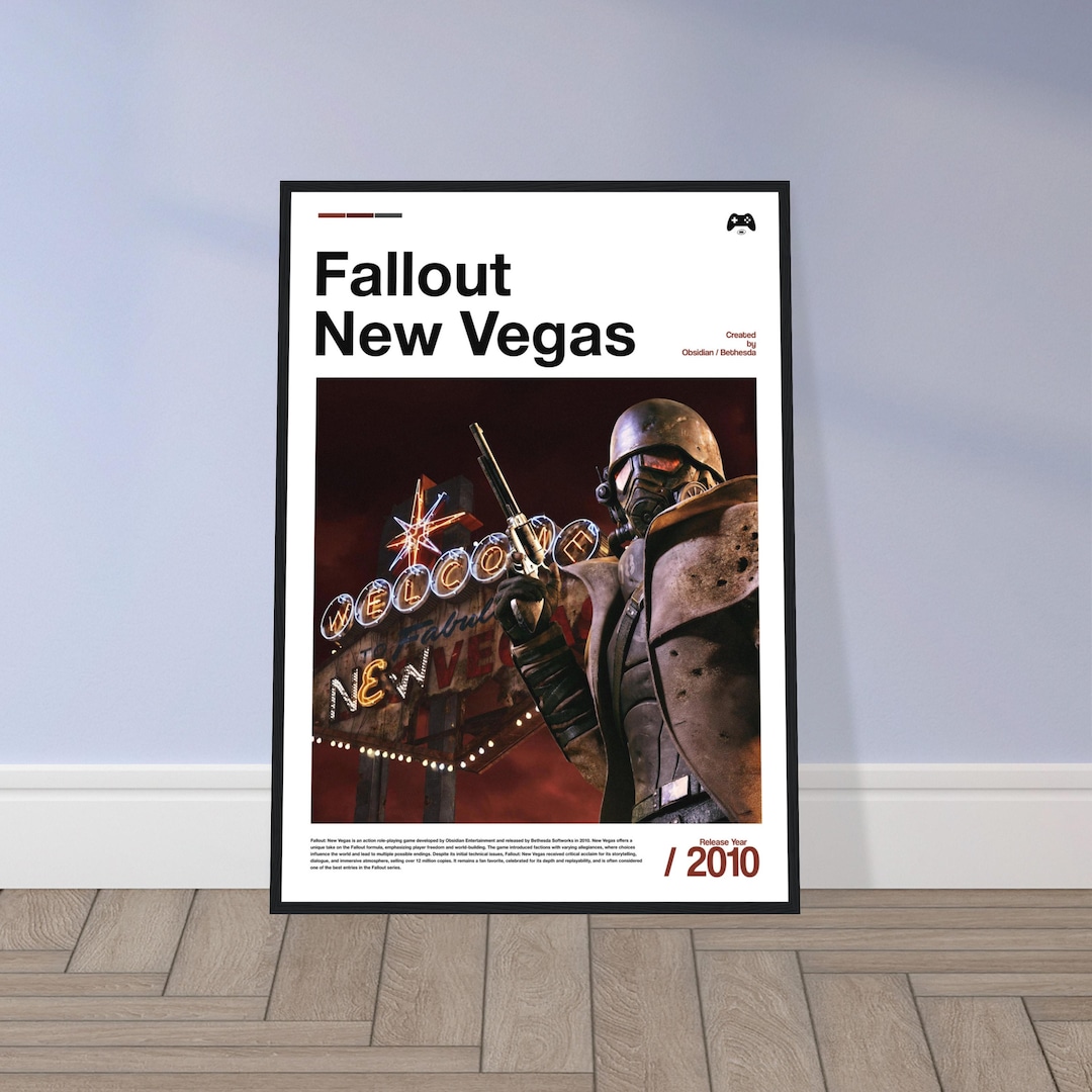Fallout New Vegas Poster, Fallout New Vegas Print, Gaming Room Poster ...