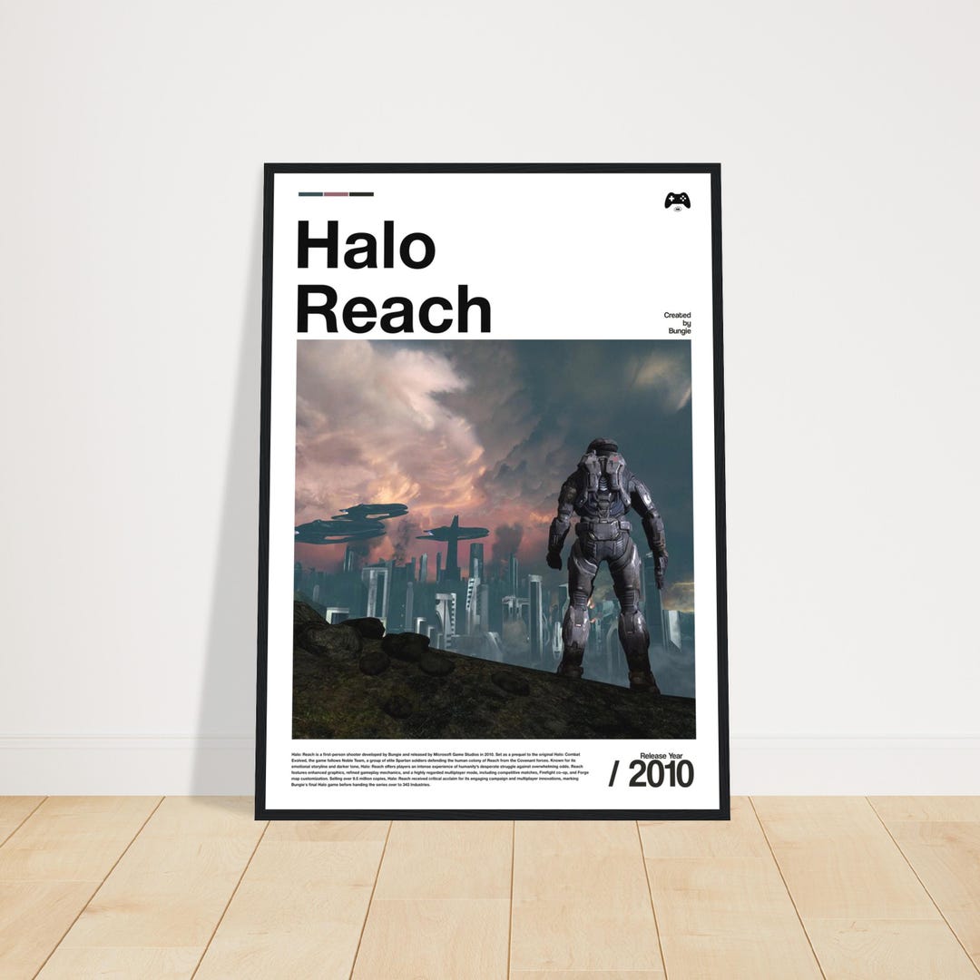 Halo Reach Poster, Halo Reach Print, Halo Poster, Gaming Room Poster ...