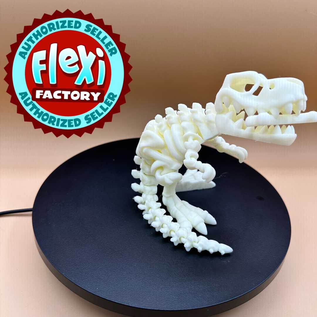 T-rex Skeleton Toy, Tyrannosaurus Rex Dinosaur Skeleton Toy, Articulating Toy, 3D Printed Toy ...