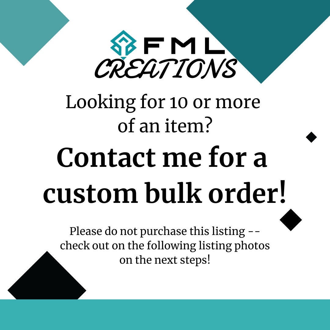 Custom Bulk Order Etsy