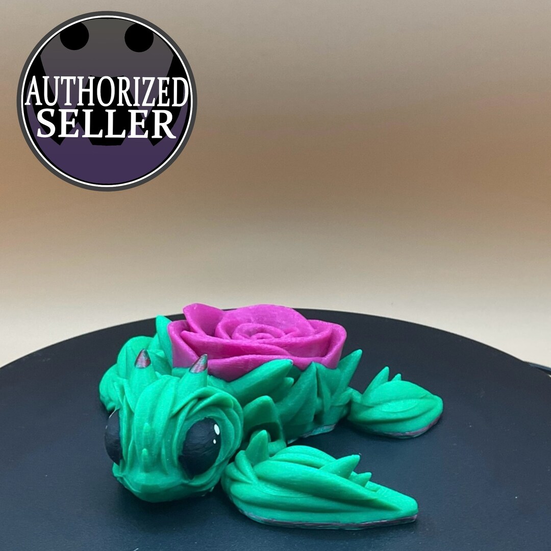Articulating Rose Turtle Fidget Toy 3D Printed, Perfect for ADHD and ...