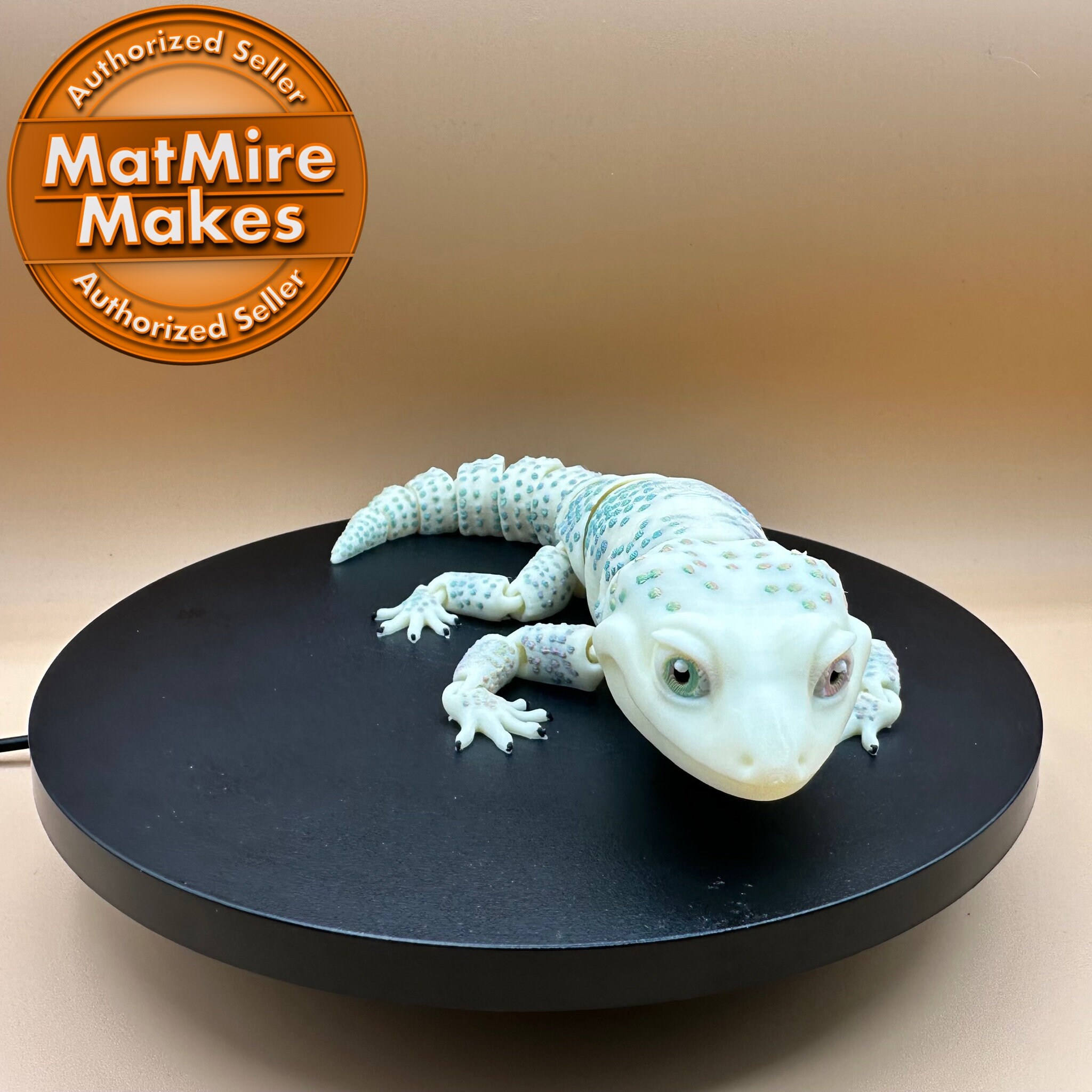 Amazing Leopard Gecko 3D Printed Toy, Articulating Toy, Fidget Toy, Sensory Toy Authorized ...