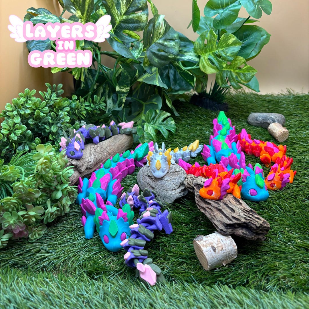 Rubiko the Ruby Claw Dragon – 3D Printed With Gemstone Accents ...