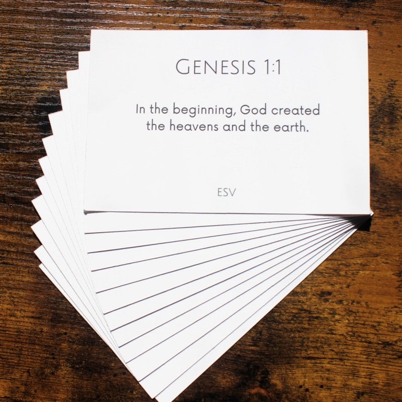 Scripture Memory Cards - Etsy
