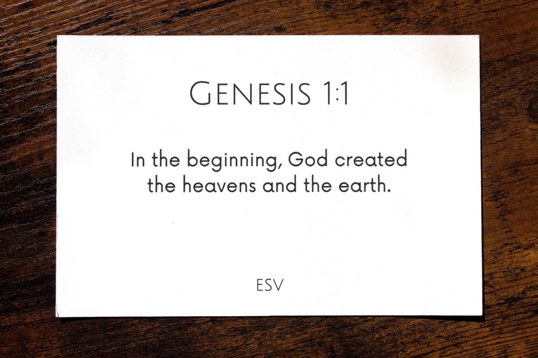 Foundations 1-ESV, 12 Bible Verse Cards, 4 X 6 Inches, Bible Time ...