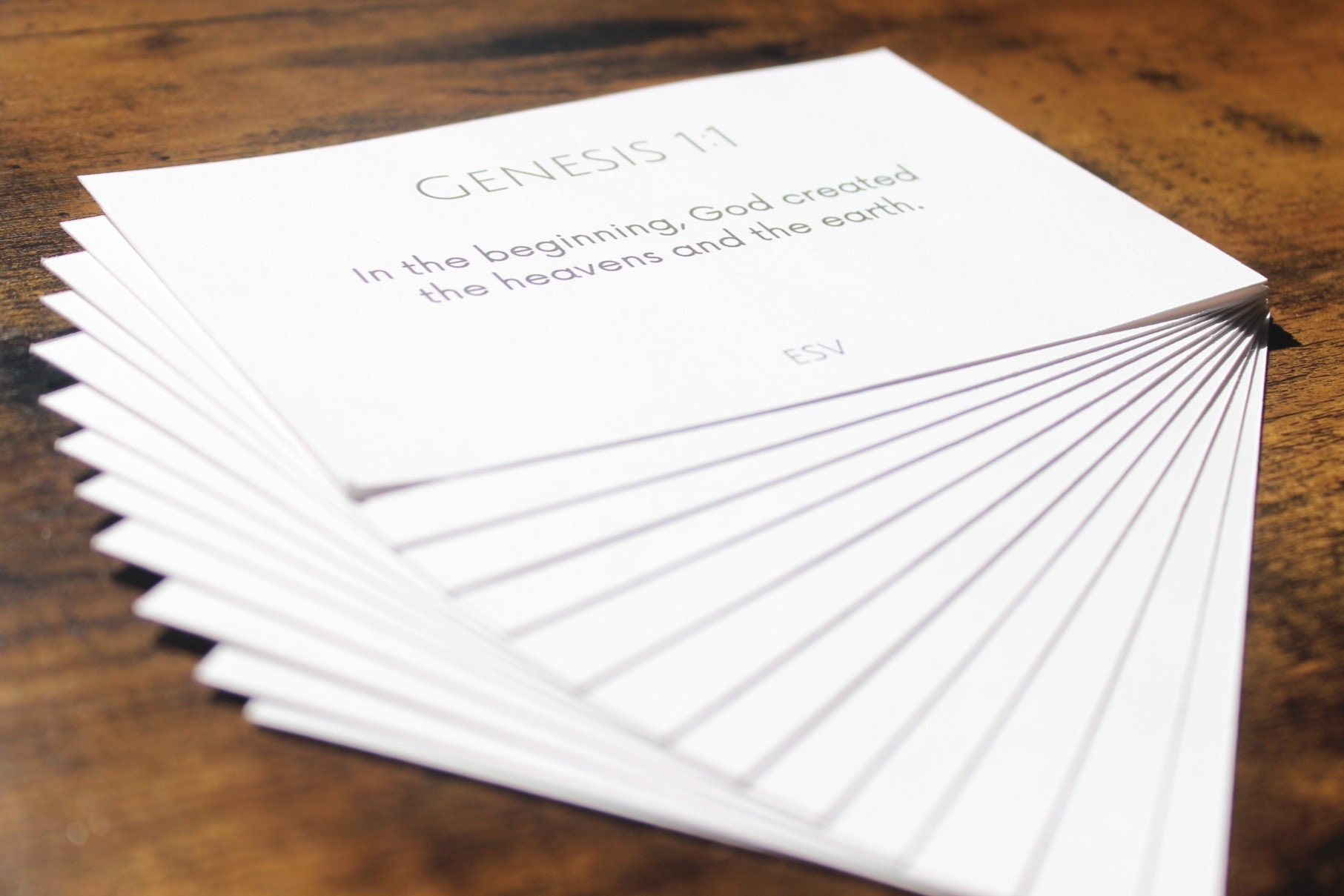 Foundations 1-ESV, 12 Bible Verse Cards, 4 X 6 Inches, Bible Time ...