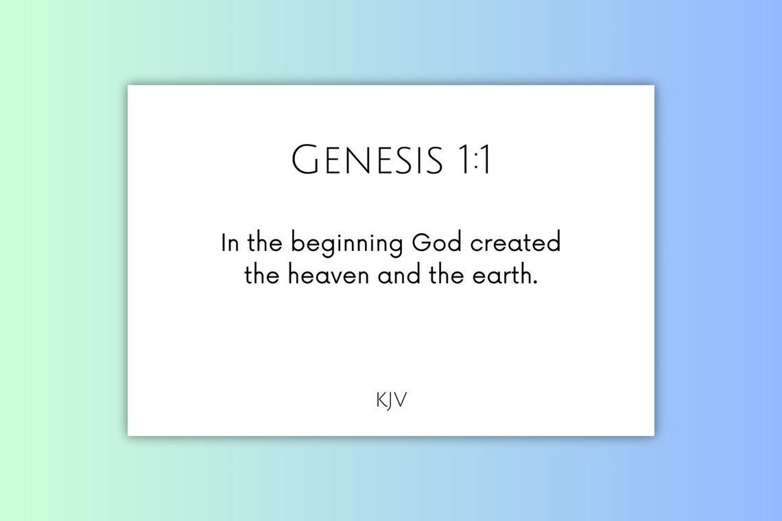 Printable KJV Bible Verses, Foundations 1, Bible Time, Scripture Memory ...