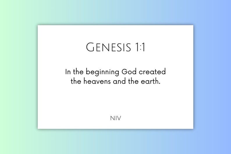 Printable NIV Bible Verses, Foundations 1, Bible Time, Scripture Memory ...