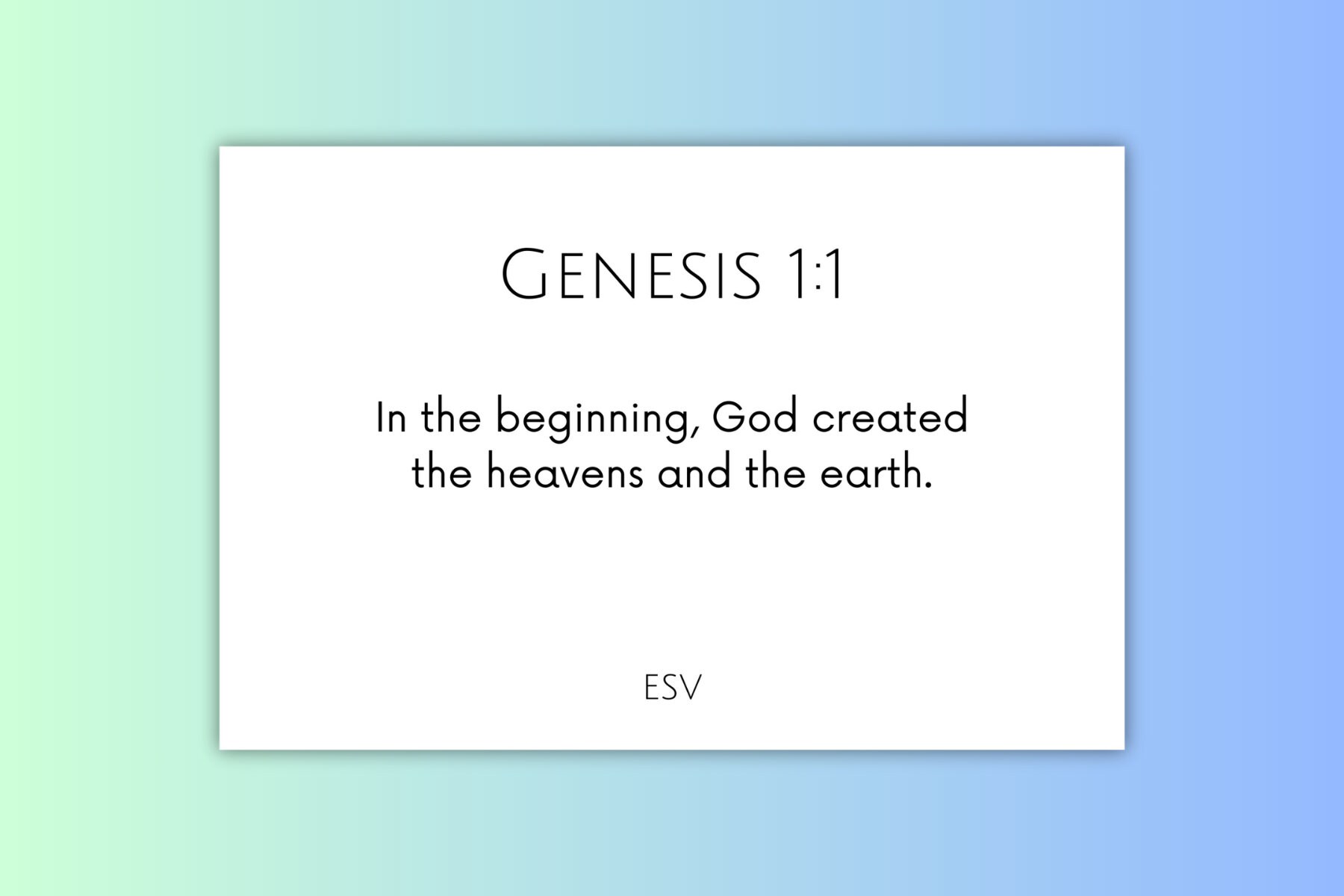 Printable ESV Bible Verses, Foundations 1, Bible Time, Scripture Memory ...