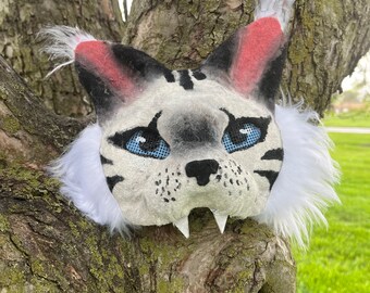 Snow Leopard Animal Mask - Etsy