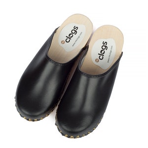 Studded Clogs, Clog With Nails, Womens Clogs, Black Leather Sandals ...