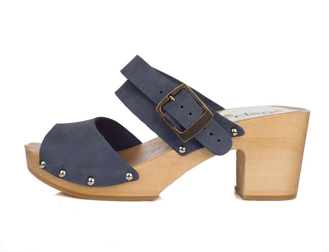 Strappy Heeled Sandals, Black Platform Sandals, High Heel Clogs, High ...