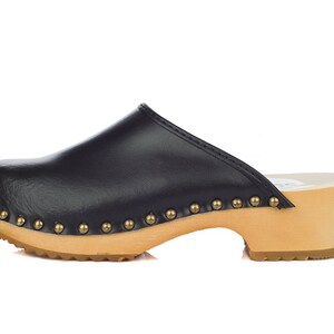 Studded Clogs, Clog With Nails, Womens Clogs, Black Leather Sandals ...