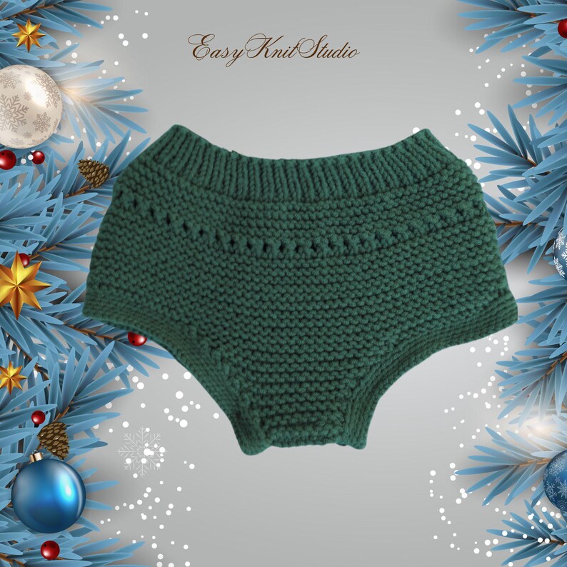 Baby Bloomers Knit Pattern: Easy DIY Diaper Cover (PDF Pattern, 0 - 3 ...