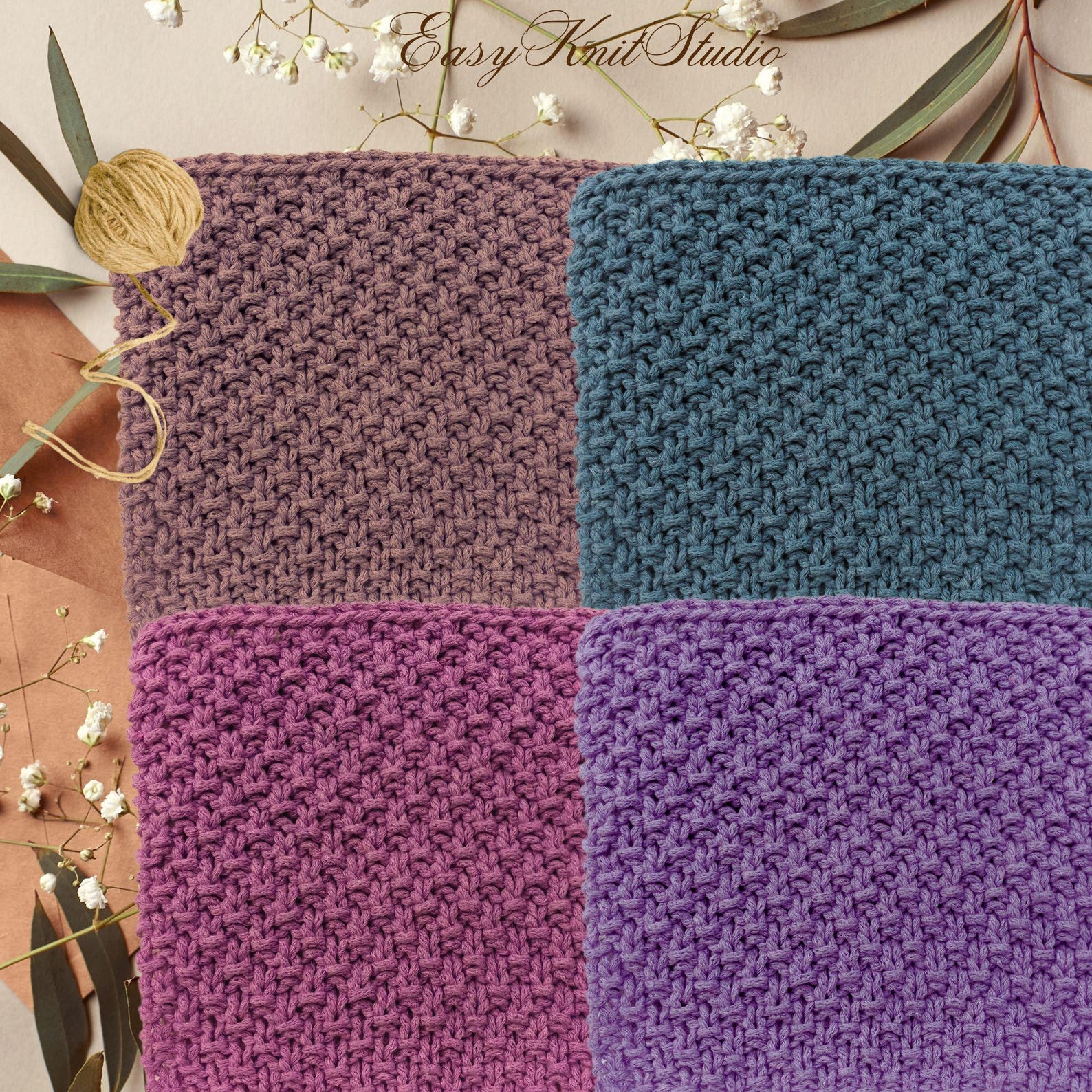 Easy Mug Rug Knitting Patterns Trending Now, Simple Knitting Tutorial ...