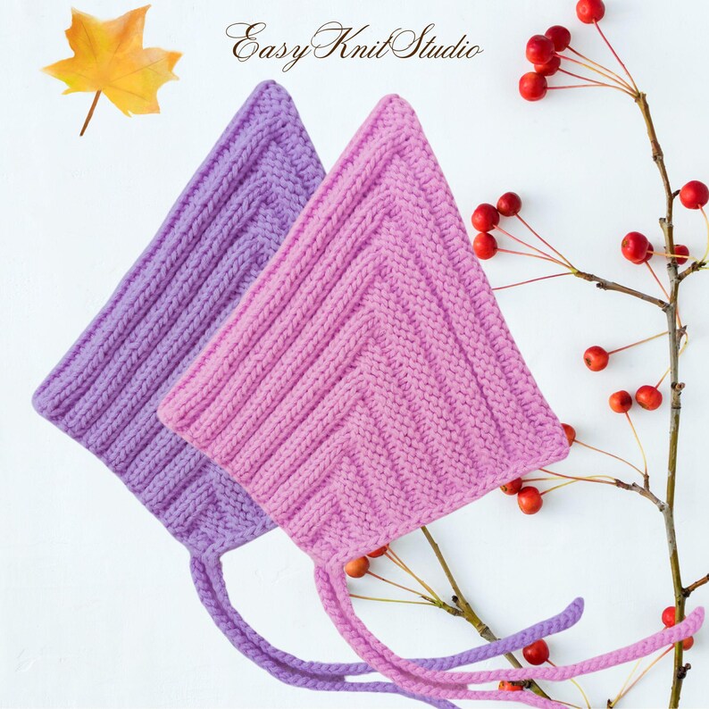 Pixie Bonnet Knitting Pattern, Easy Knitted Baby Elf Hat, New Mom Gift - Knit Hat, Baby Hospital ...