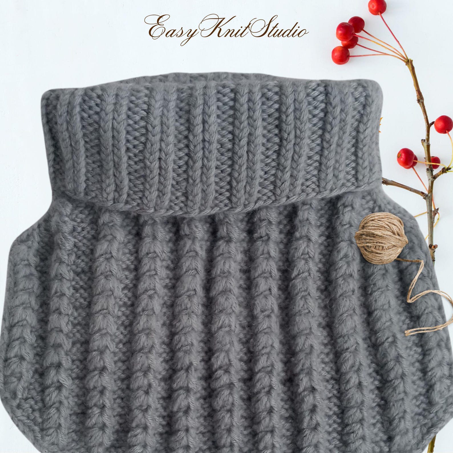 Easy Neck Warmer Knitting Pattern - Perfect for Winter, Cottage Core ...