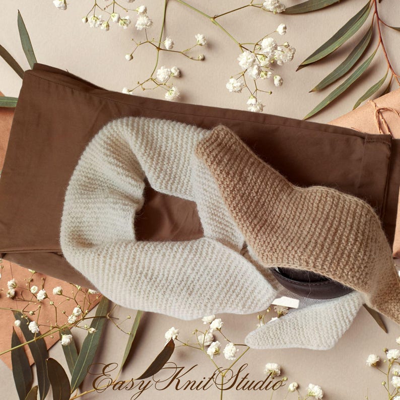 Easy Scarf Neck Warmer Knitting Pattern PDF - DIY Neck Gaiter - Digital ...