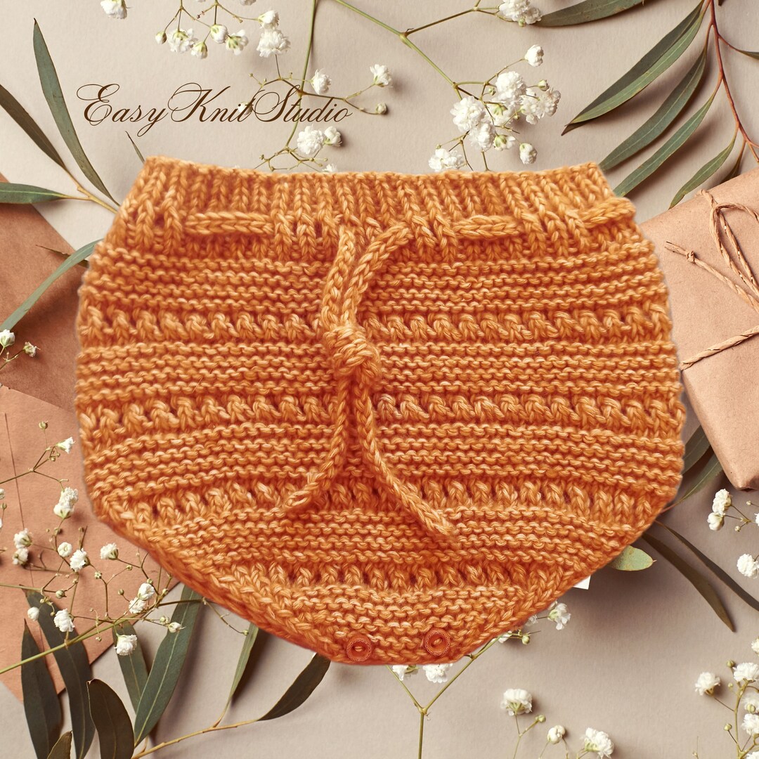 Baby Bloomers Knitting Patterns, Diaper Cover Knit Pattern, Baby Romper ...