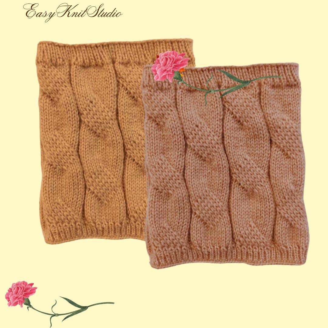 Easy Snood Neck Warmer Knitting Pattern - Perfect for Spring, a Cottage ...