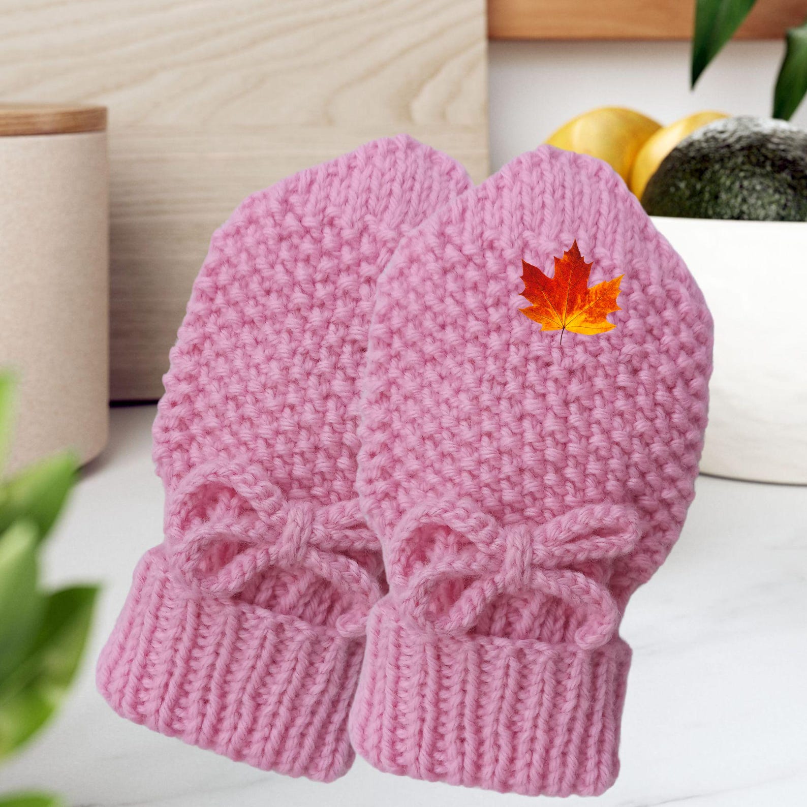 Baby Thumbless Mitts Knitting Pattern, Easy Knit Mittens With Coquette ...