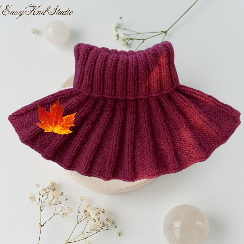 Easy Neck Warmer Knitting Pattern - Winter Clothing, Turtleneck, Neck ...