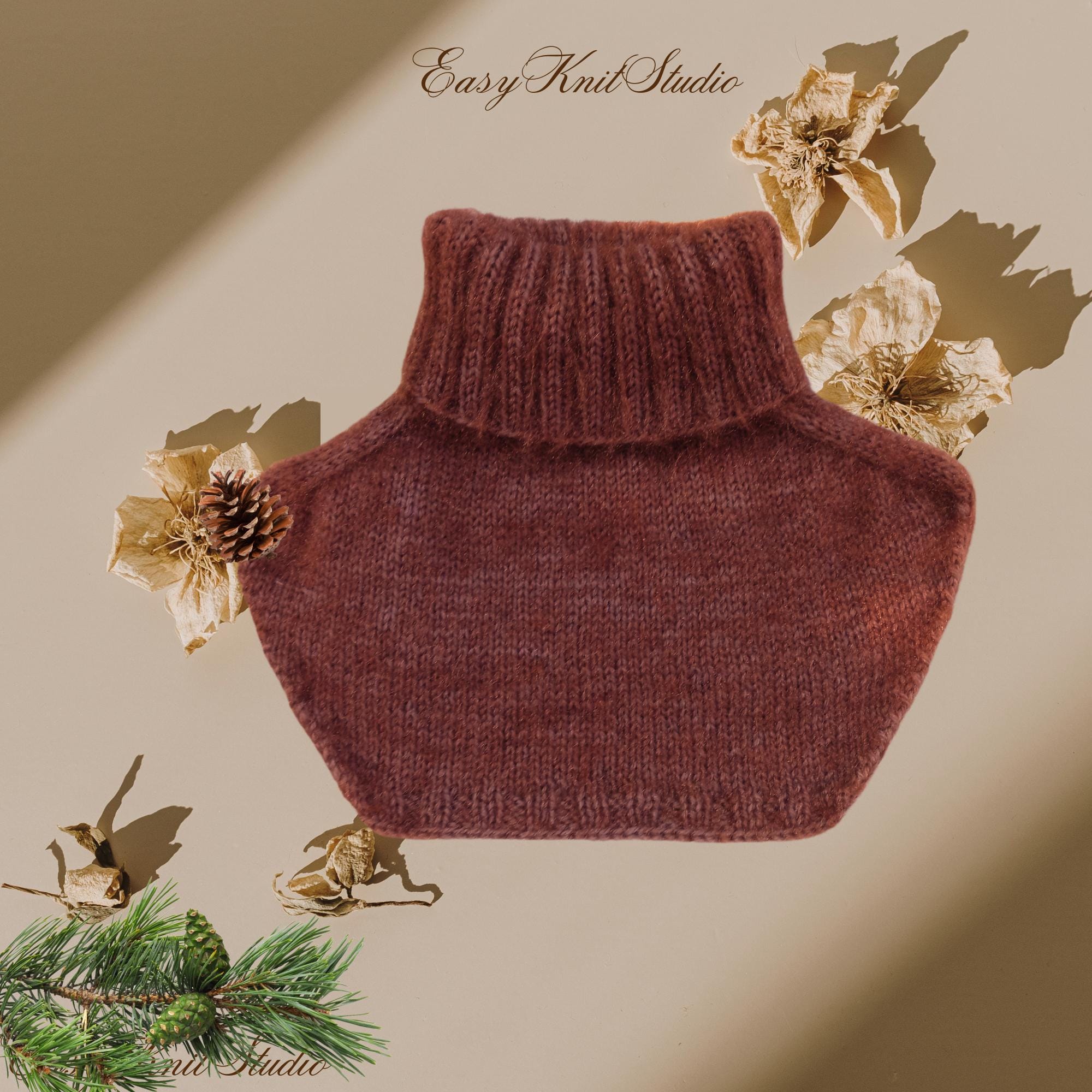 Child Neck Warmer Knitting Pattern PDF, Turtleneck, Neck Gaiter, Circle ...
