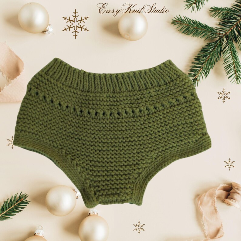 Baby Bloomers Knit Pattern: Easy DIY Diaper Cover (PDF Pattern, 0 - 3 ...