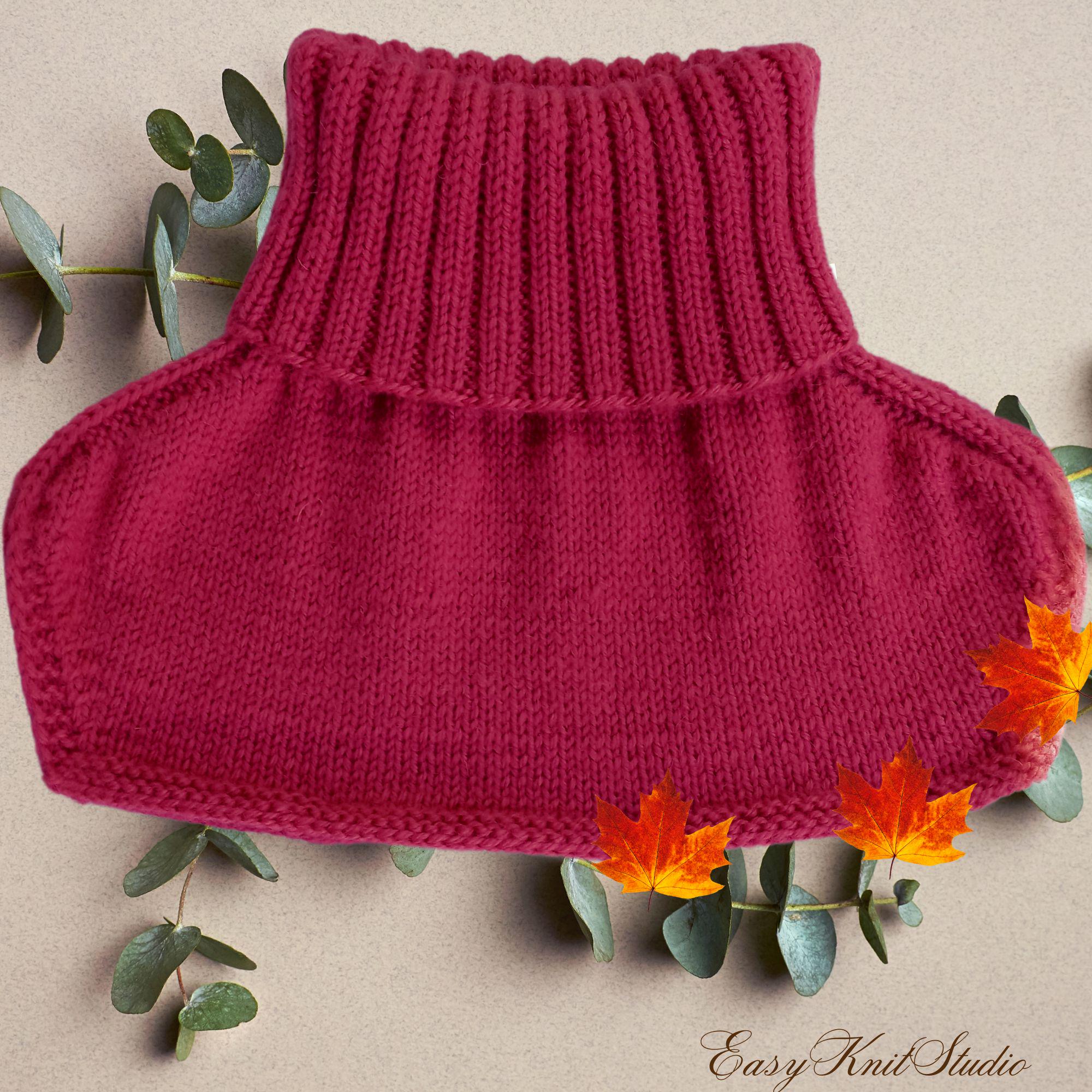 Cozy Neck Warmer Knitting Pattern: DIY Winter Turtleneck, Gaiter ...