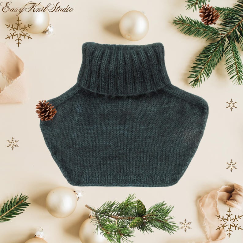 Child Neck Warmer Knitting Pattern PDF, Turtleneck, Neck Gaiter, Circle ...