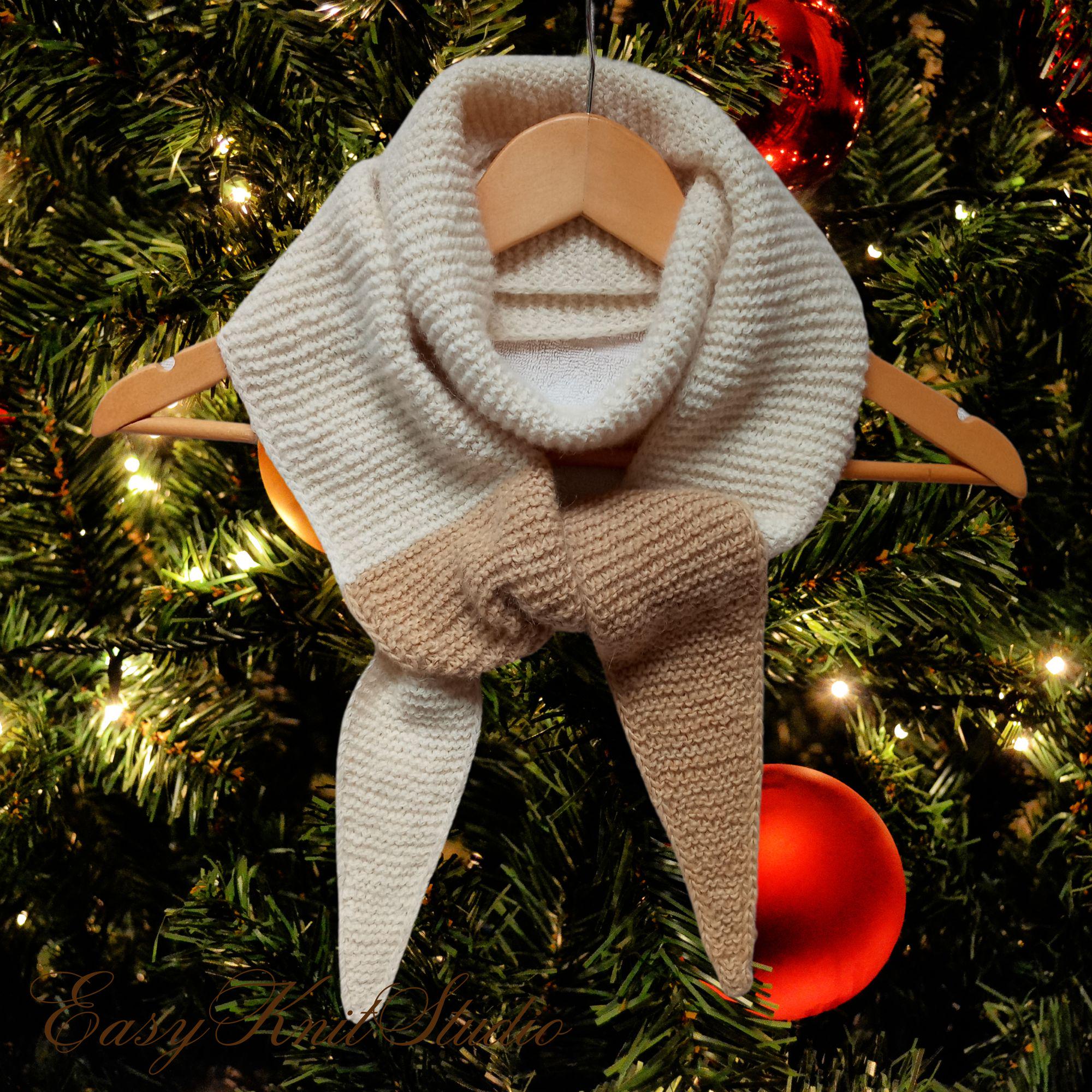 Easy Scarf Neck Warmer Knitting Pattern PDF - DIY Neck Gaiter - Digital ...