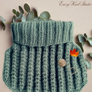 Easy Neck Warmer Knitting Pattern - Perfect for Winter, Cottage Core ...