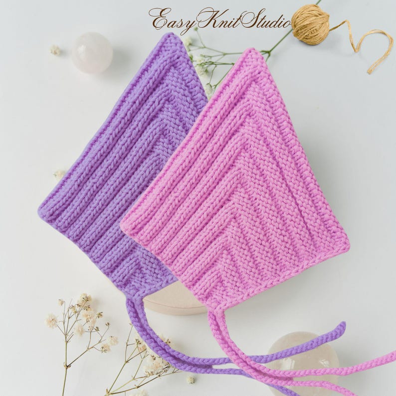 Pixie Bonnet Knitting Pattern, Easy Knitted Baby Elf Hat, New Mom Gift - Knit Hat, Baby Hospital ...